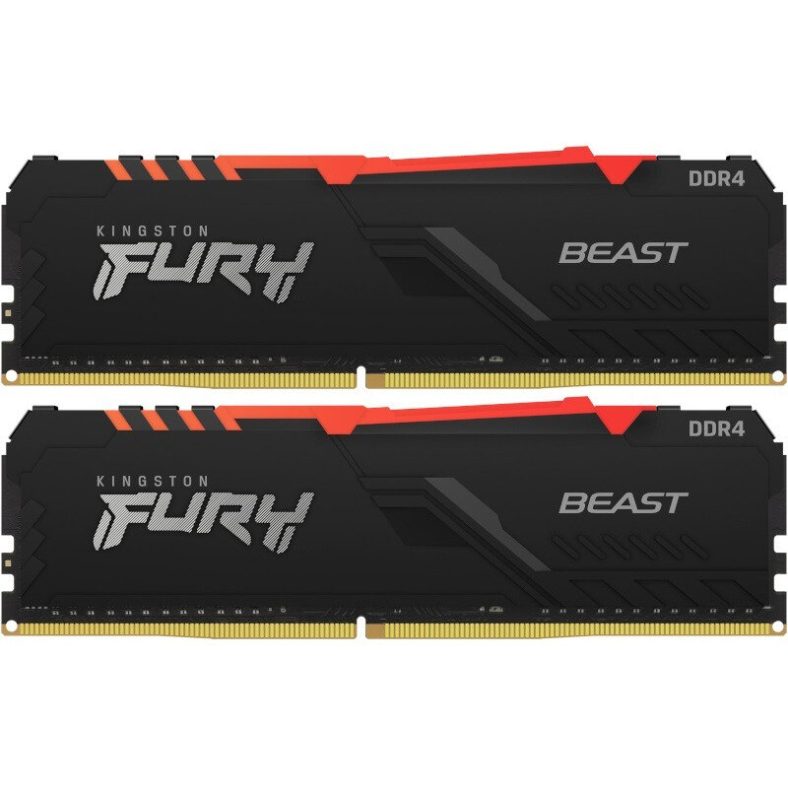 Memorie RAM Kingston FURY Beast RGB 16GB DDR4 3600MHz CL17 Dual Channel ...